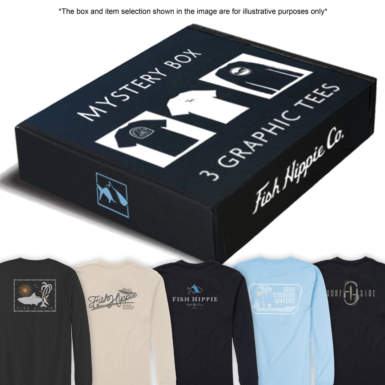 Mystery Box ( Mixed LS Graphic Tees 3 Pack ) | Men's Clothing Bundle Deals