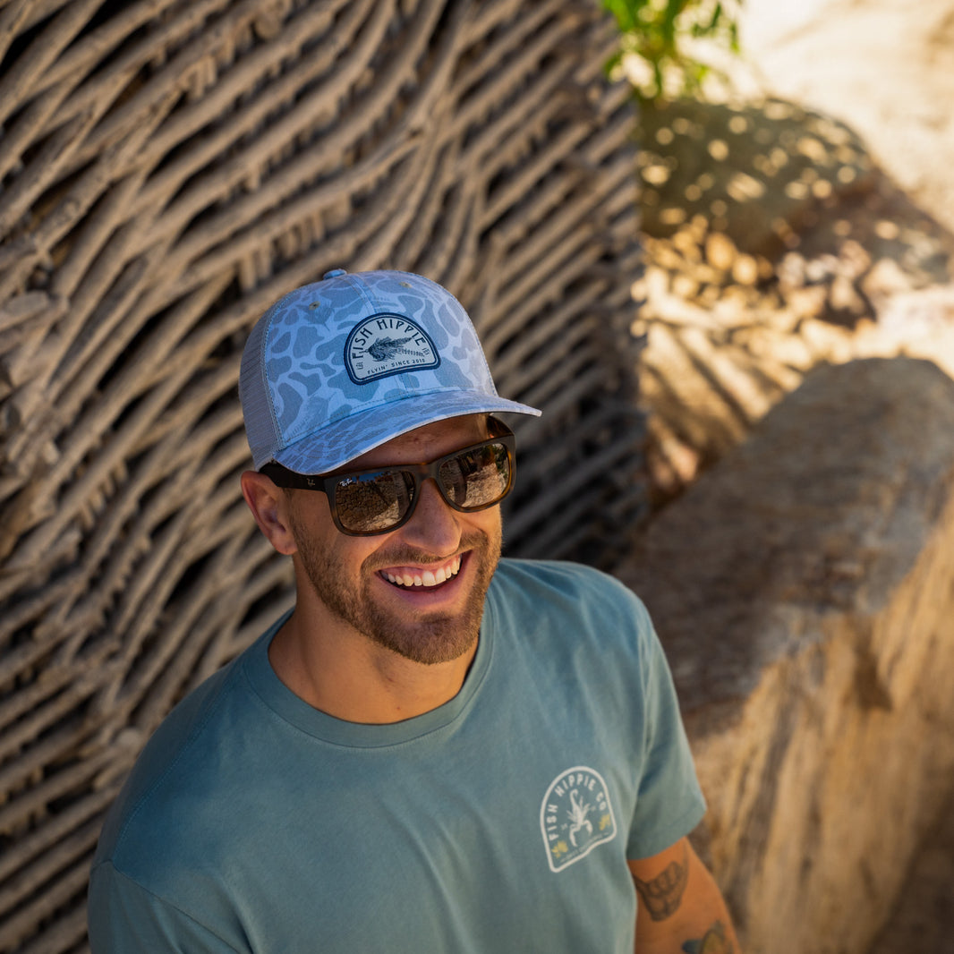 Fishing Trucker Hats, Khaki Hats & Visors | Fish Hippie